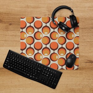 Retro Mid Century Modern Abstract Desk Mat Gaming Large Mouse Pad XXL ...