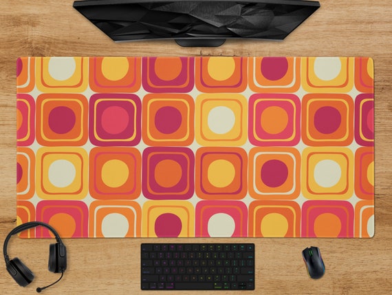 Abstract Mid Century Modern Retro Desk Mat Gaming Large Mouse - Etsy
