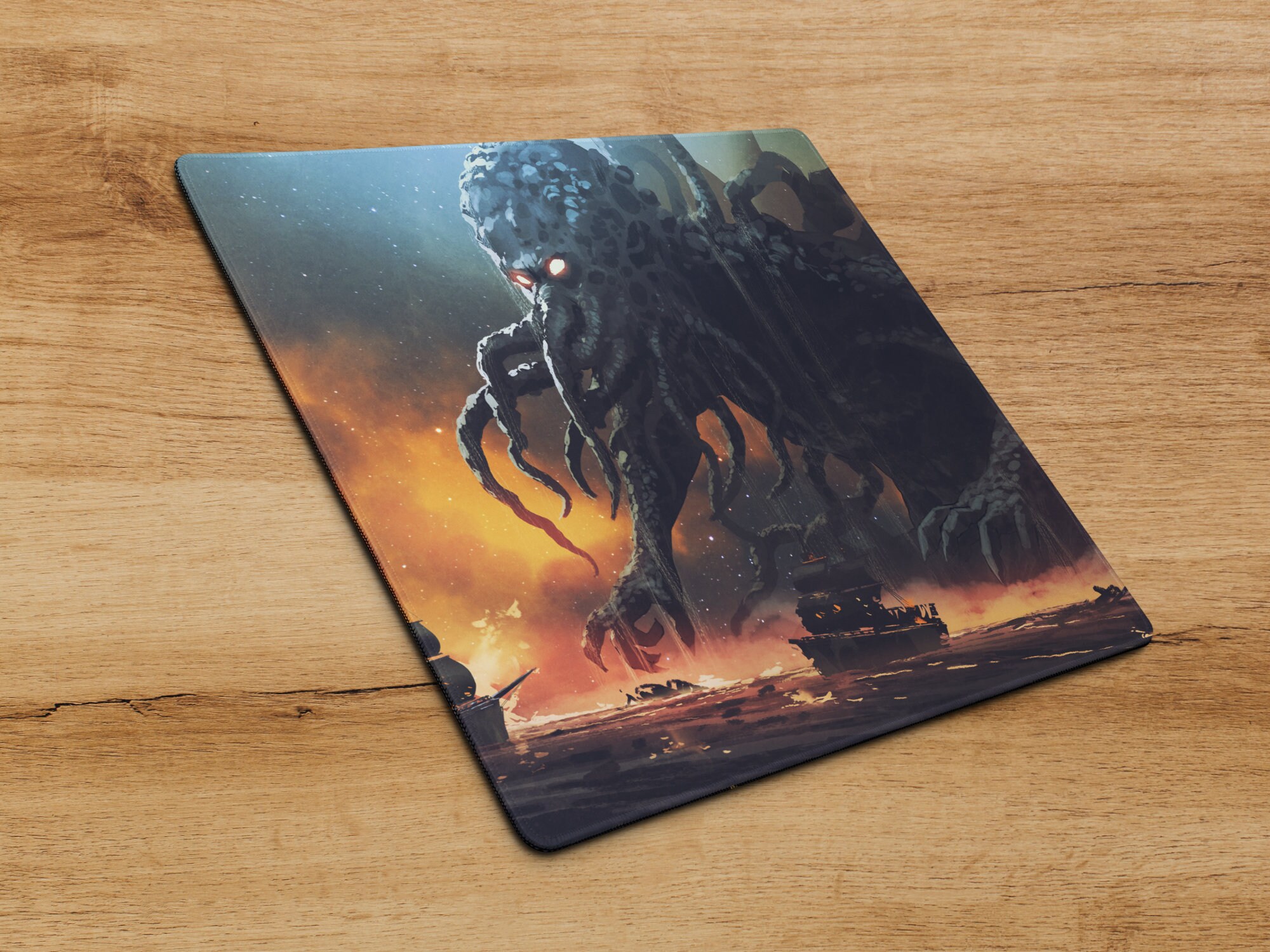 Fantasy Cthulhu Horror Monster Desk Mat Sea Ocean Ship - Etsy