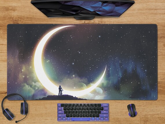 Fantasy Moon Starry Night Sky Desk Mat Lo-fi Aesthetic - Etsy