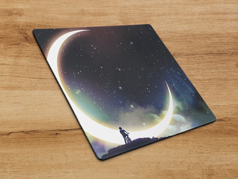 Fantasy Moon Starry Night Sky Desk Mat Lo-fi Aesthetic - Etsy