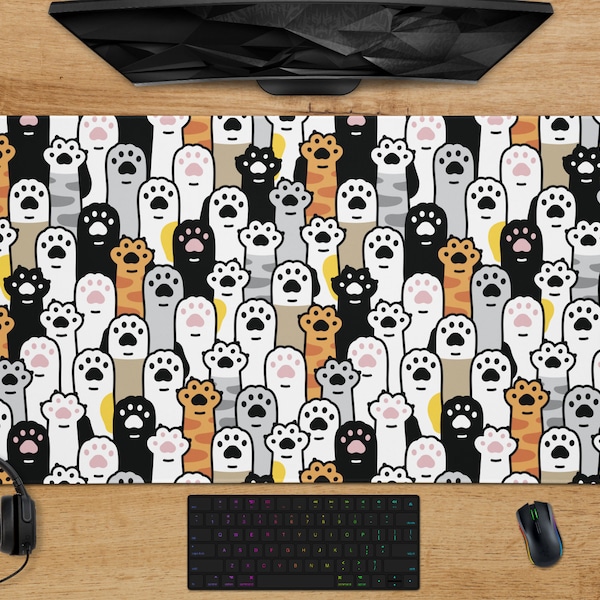 Cute Mouse Pad Cat - Etsy UK