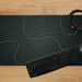 Topographic Abstract Desk Mat Green Geographic Map Gaming - Etsy