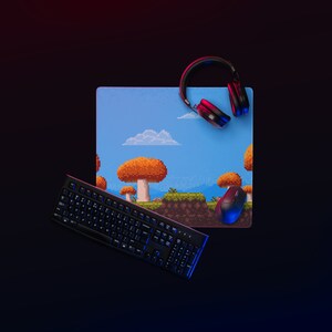Mushroom 8 Bit Retro Pixel Arcade Desk Mat Gaming Keyboard - Etsy