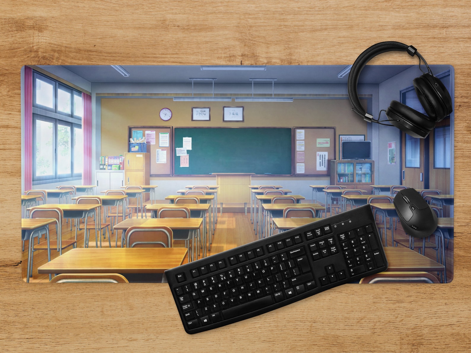 Anime School Classroom Desk Mat Aesthetic Japan Gaming Large - Etsy
