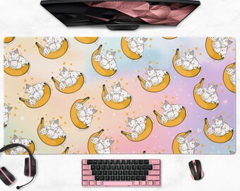 Kawaii Cute Cats Desk Mat Gaming Large Mouse Pad XXL - Etsy