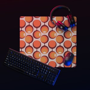 Retro Mid Century Modern Abstract Desk Mat Gaming Large Mouse Pad XXL ...