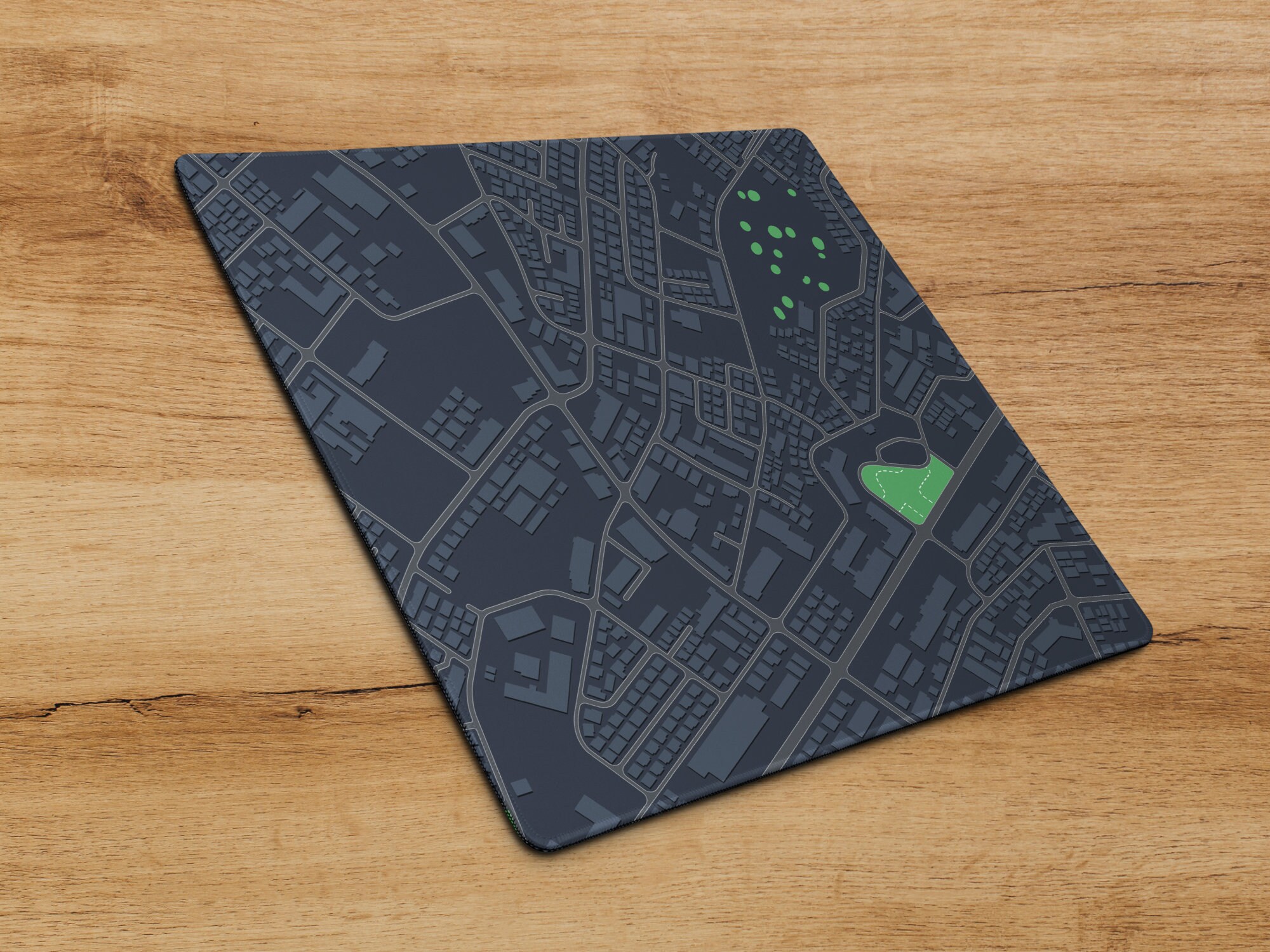City Street Map Abstract Desk Mat GPS Navigation Gaming Large - Etsy
