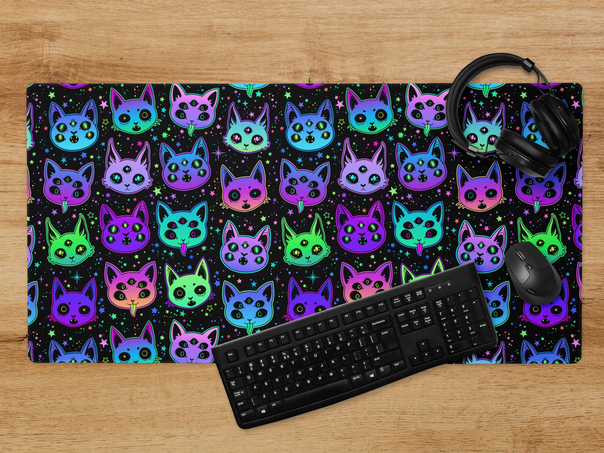 Pastel goth monster cat Desk Mat, Halloween ` sold by ChaZhan | SKU ...