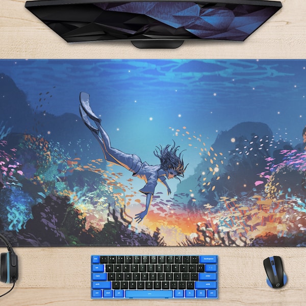 Fantasy Underwater Desk Mat - Etsy