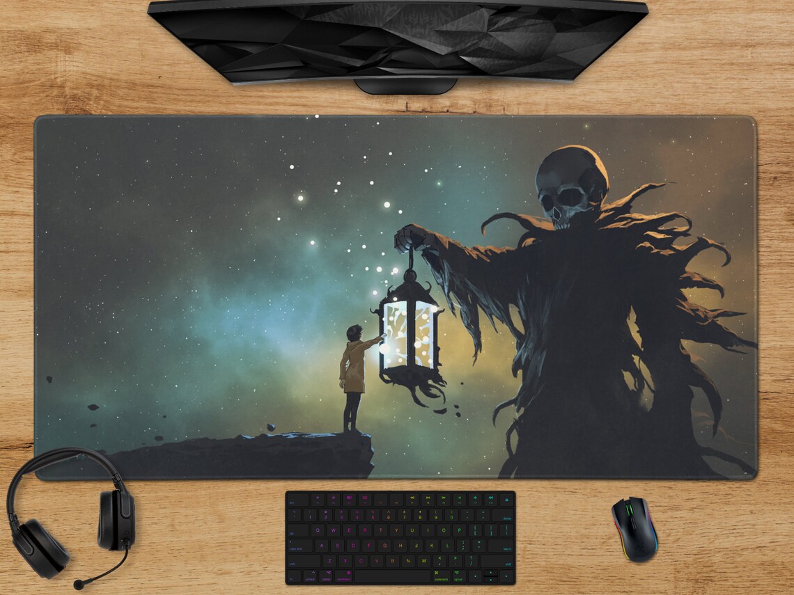 Fantasy Mythical Giant Skeleton Desk Mat Dark Magic Star - Etsy