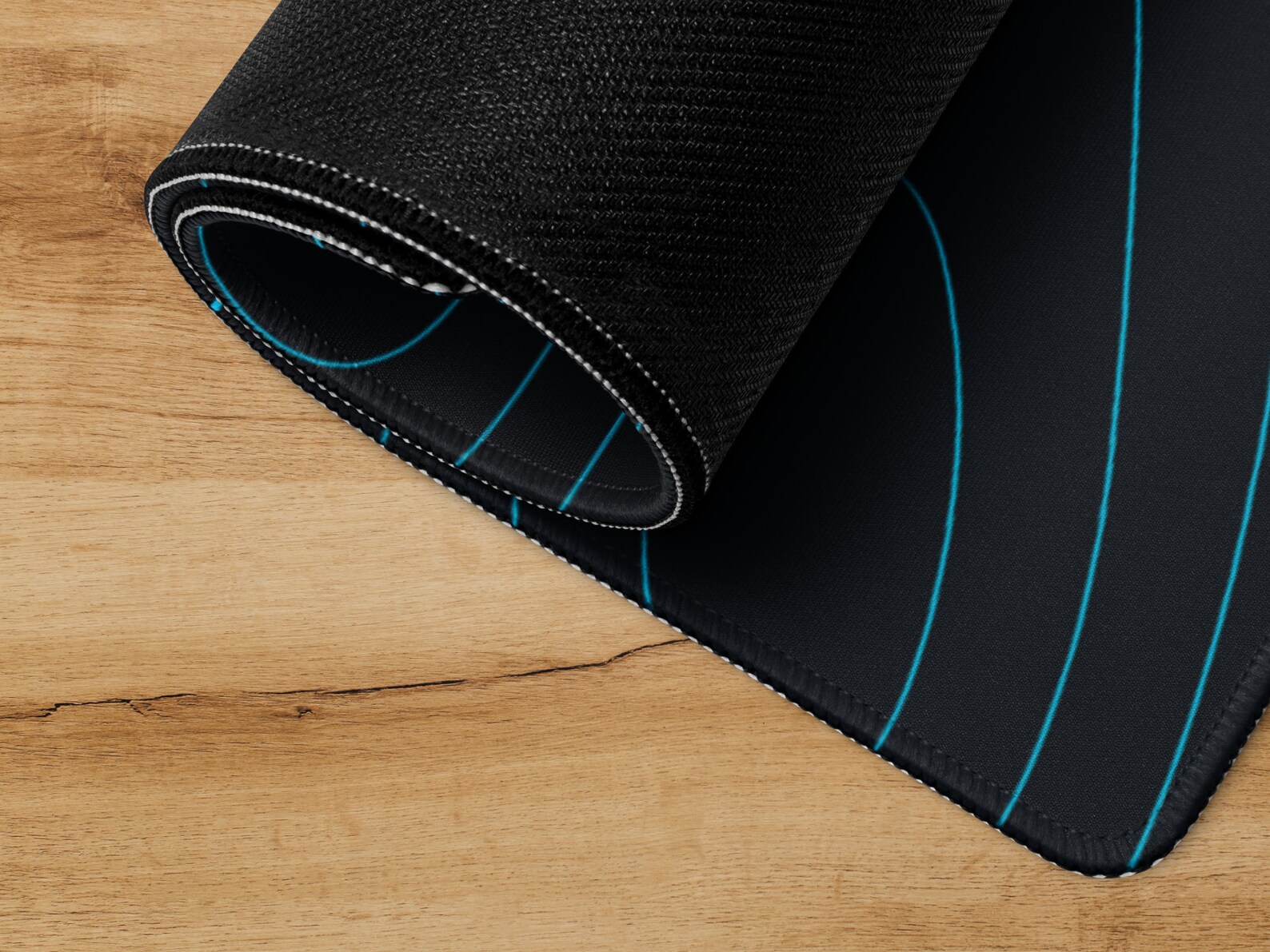 Topographic Abstract Desk Mat Blue Geographic Map Gaming - Etsy