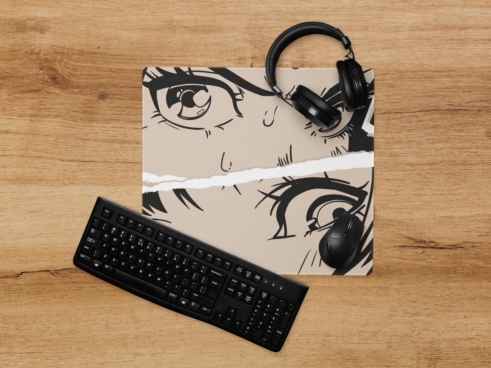 Anime Girl Manga Desk Mat Comic Aesthetic Gaming Large Mouse - Etsy ...