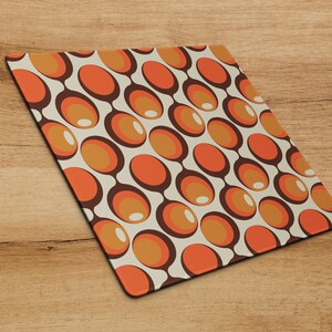 Retro Mid Century Modern Abstract Desk Mat Gaming Large Mouse Pad XXL ...