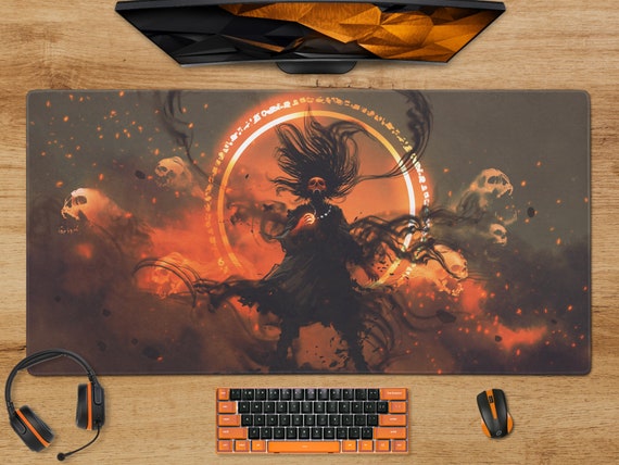 Fantasy Horror Skull Wizard Desk Mat Sorcerer Goth Black - Etsy