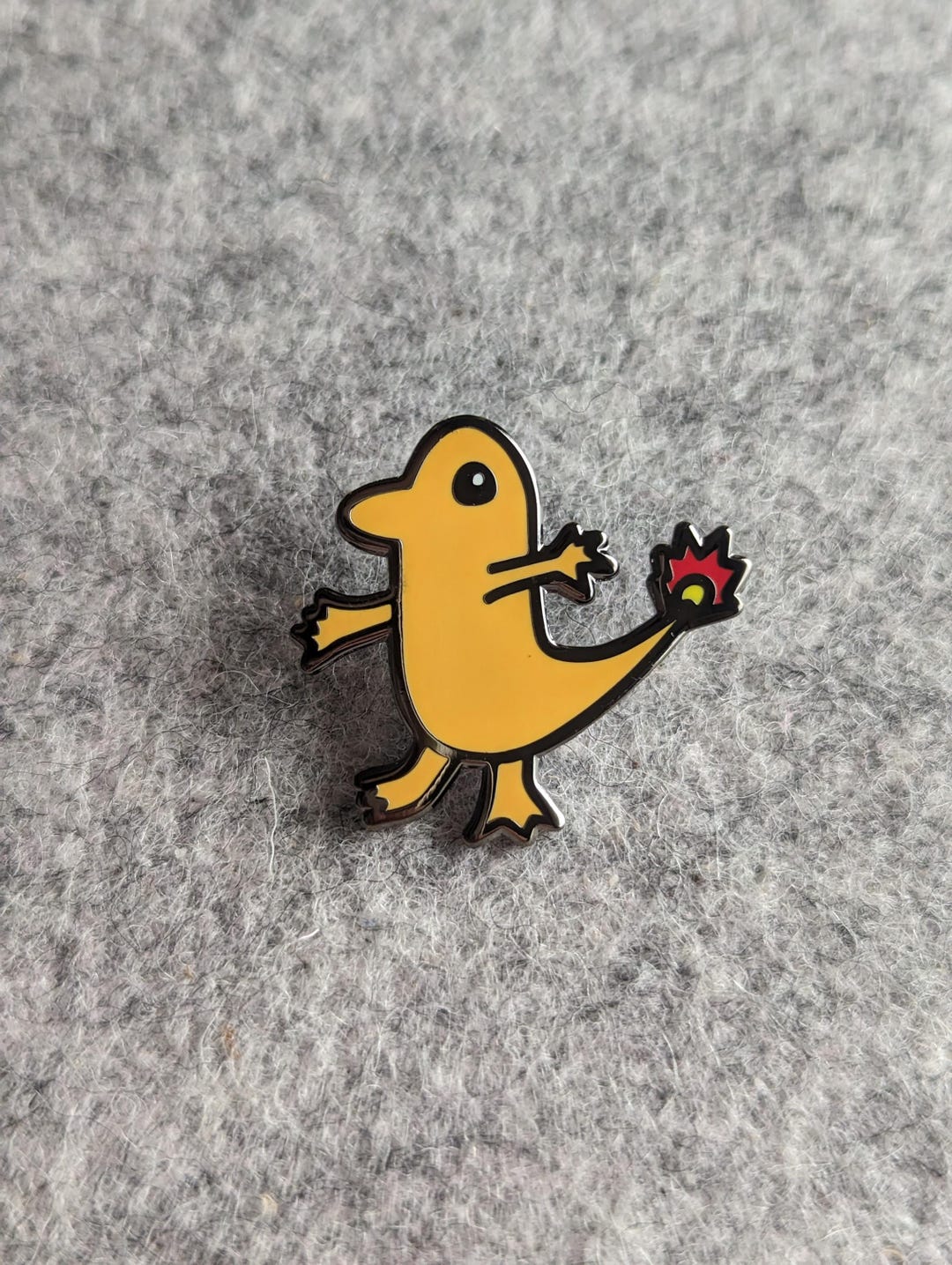 SIZZLE LIZARD Hard Enamel Pin | Funny Orange Fire Parody | Anime Gamer ...
