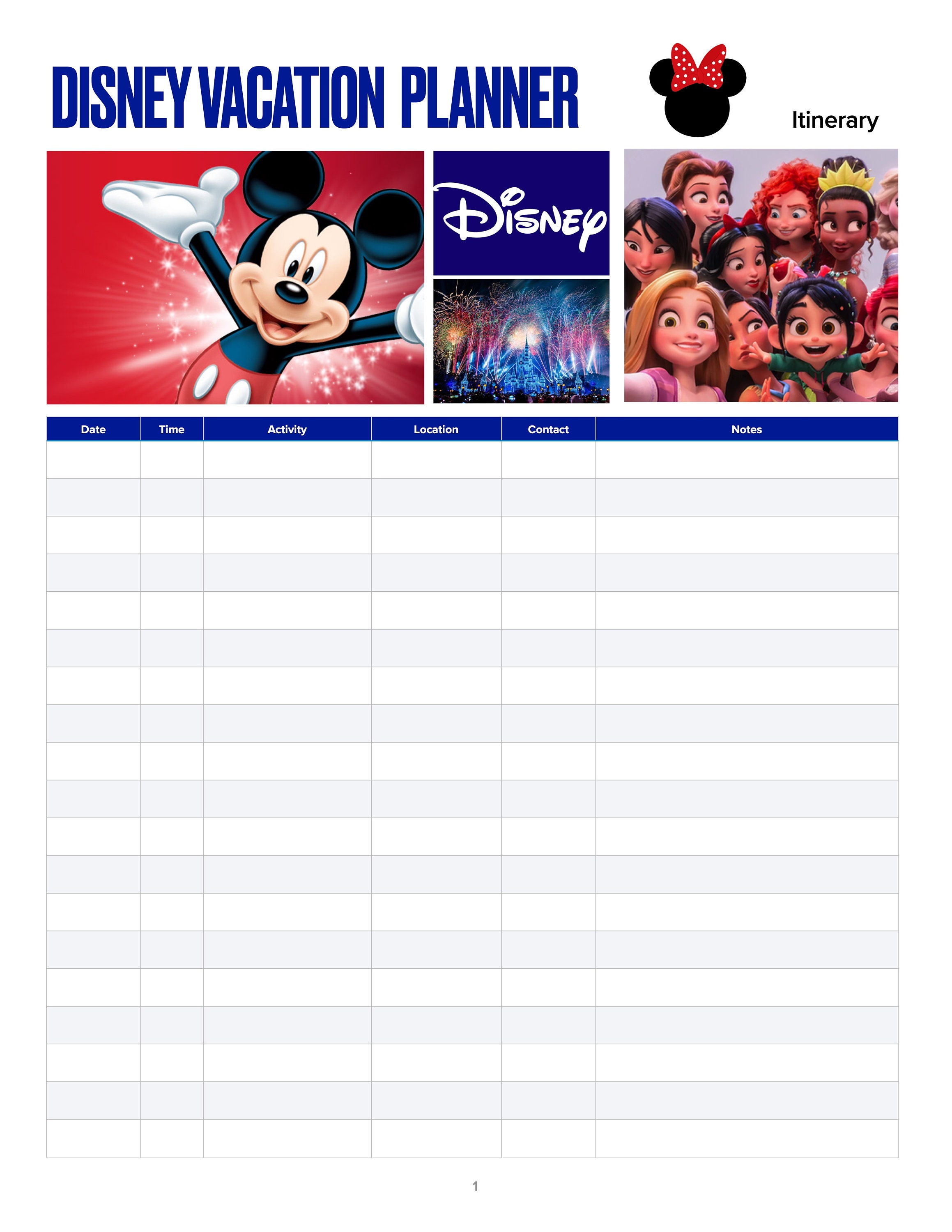 Disney Vacation Planner | Vacation Planner, Travel Planner, Disney ...