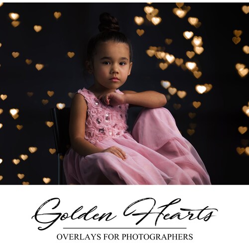 Heart Bokeh Overlays Valentine Overlays. Photoshop Overlays - Etsy