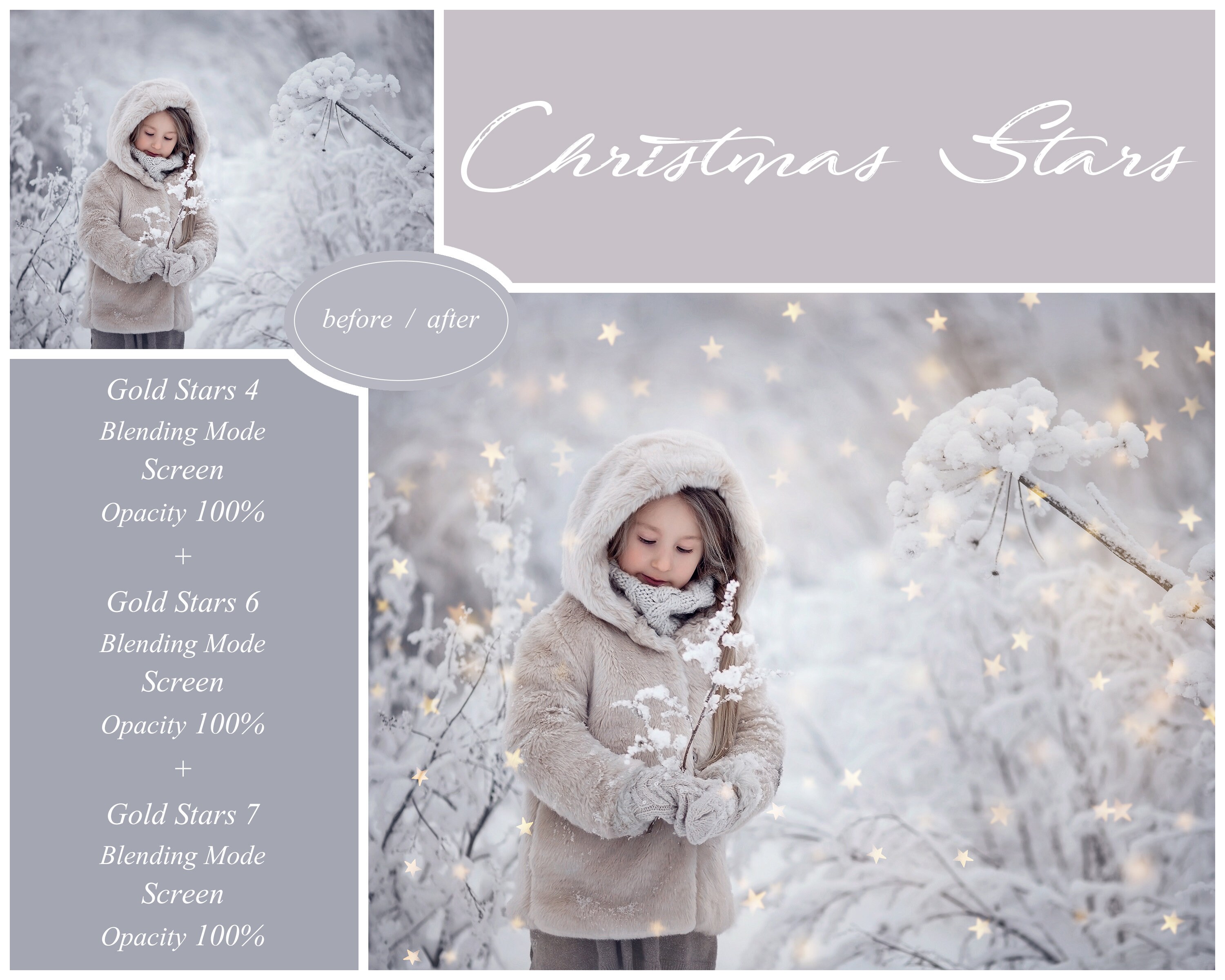 Gold Stars Overlays Christmas Bokeh Overlay Christmas | Etsy