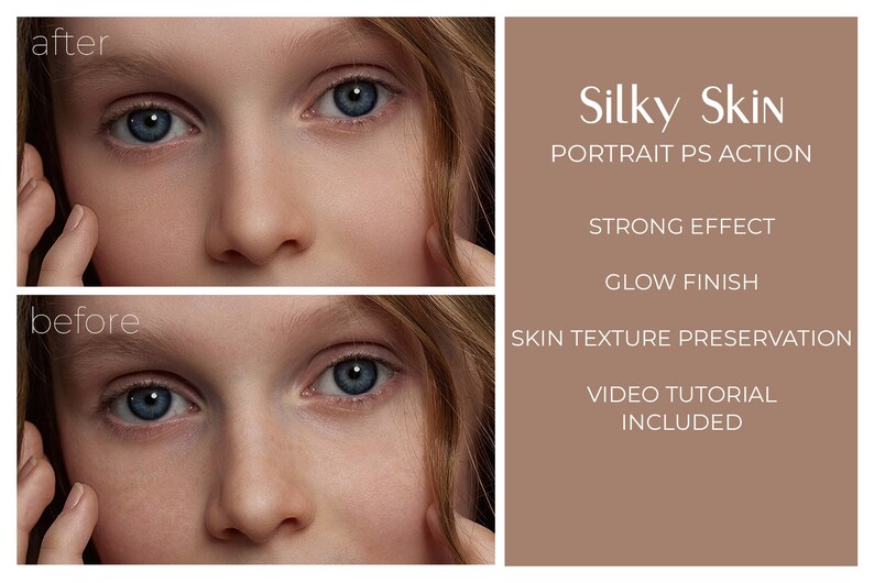 Smooth Skin PS Action - Retouch Action - Skin Smoother - Portrait ...