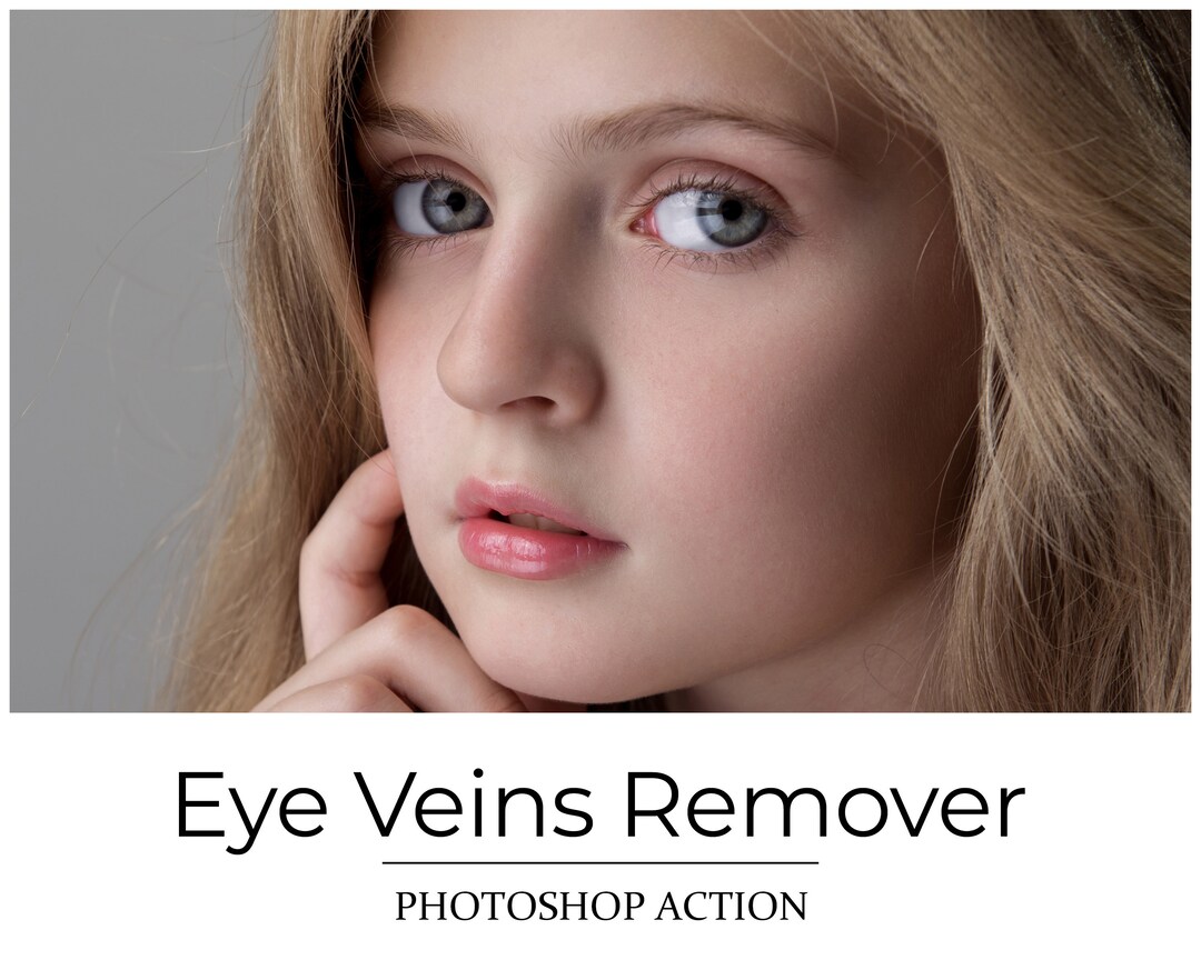 Eye Veins Remover PS Action - Eye Retouch Action - Portrait Photoshop ...