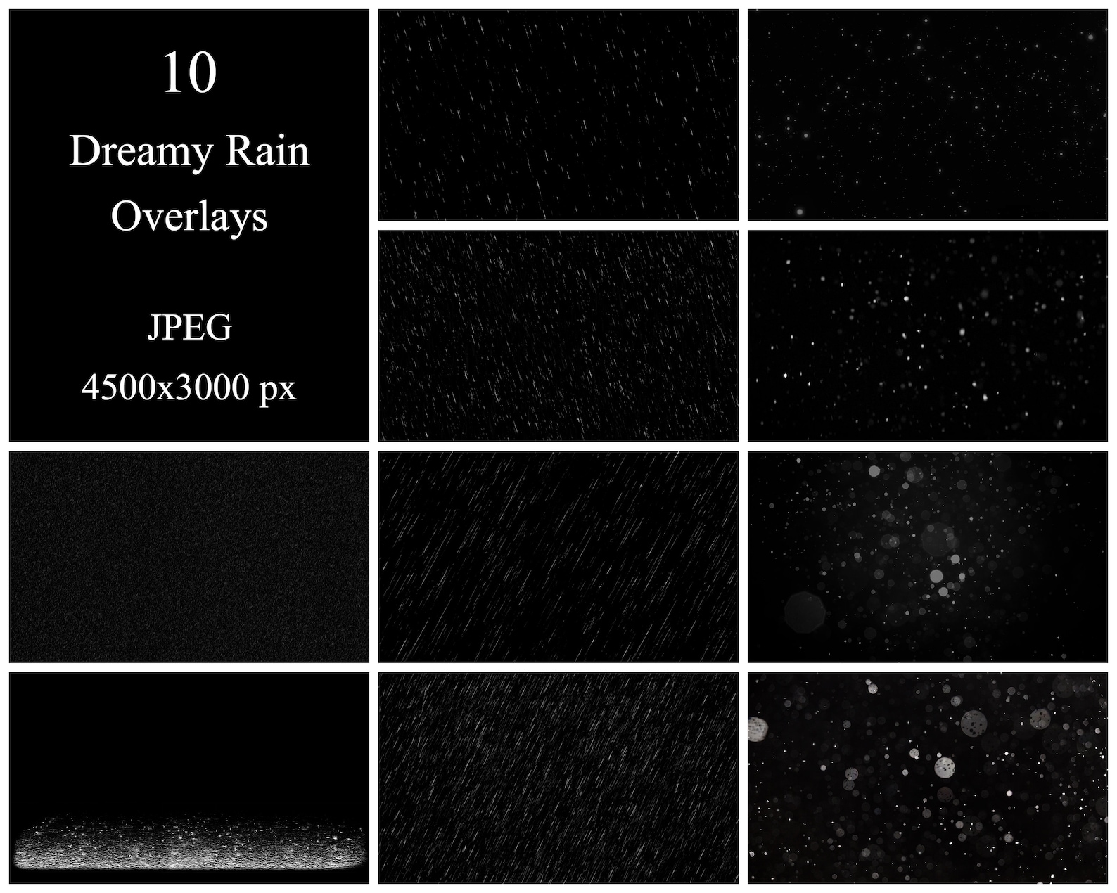 Dreamy Rain Overlays Autumn Overlay Rain Background Rain | Etsy