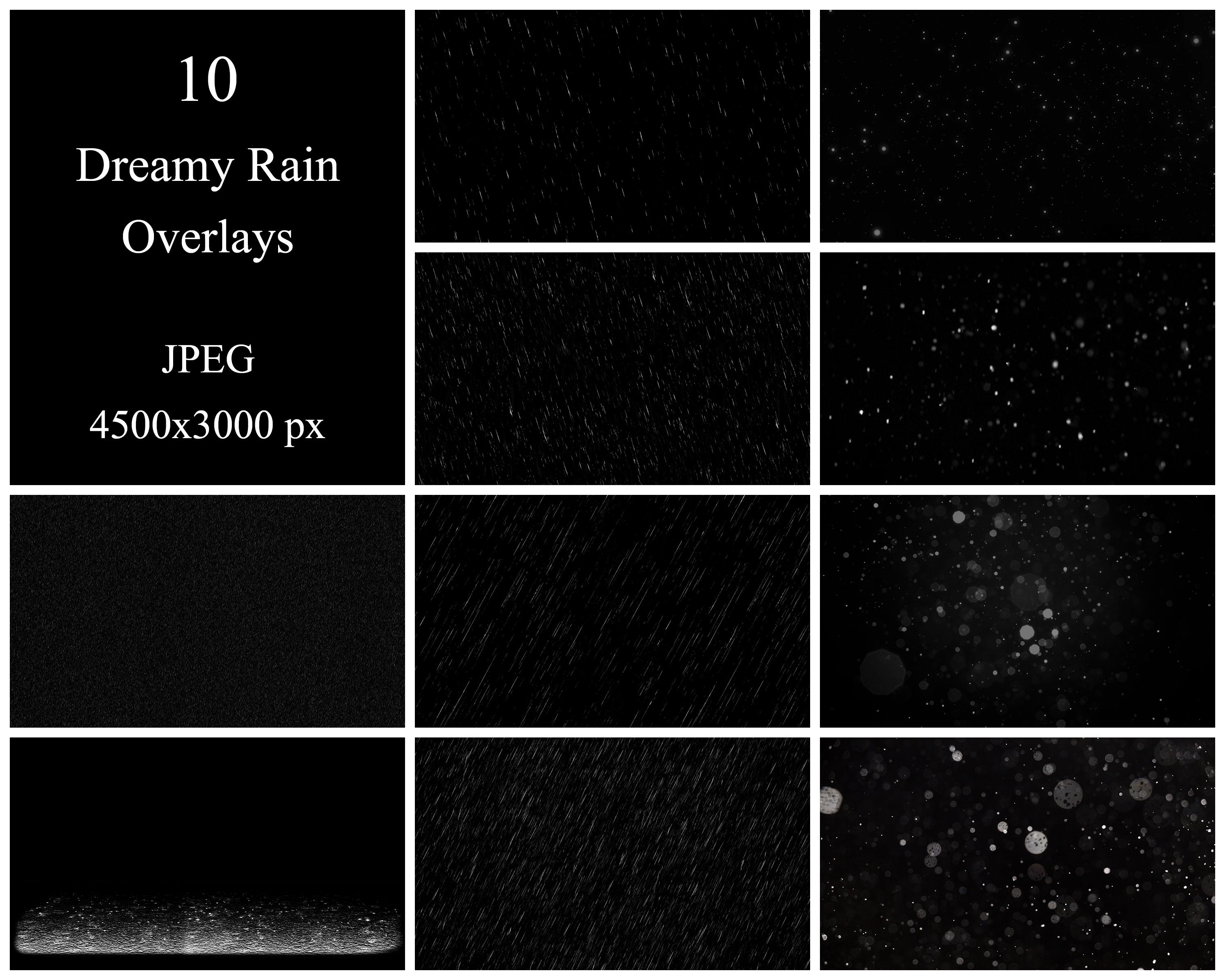 Dreamy Rain Overlays Autumn Overlay Rain Background Rain | Etsy