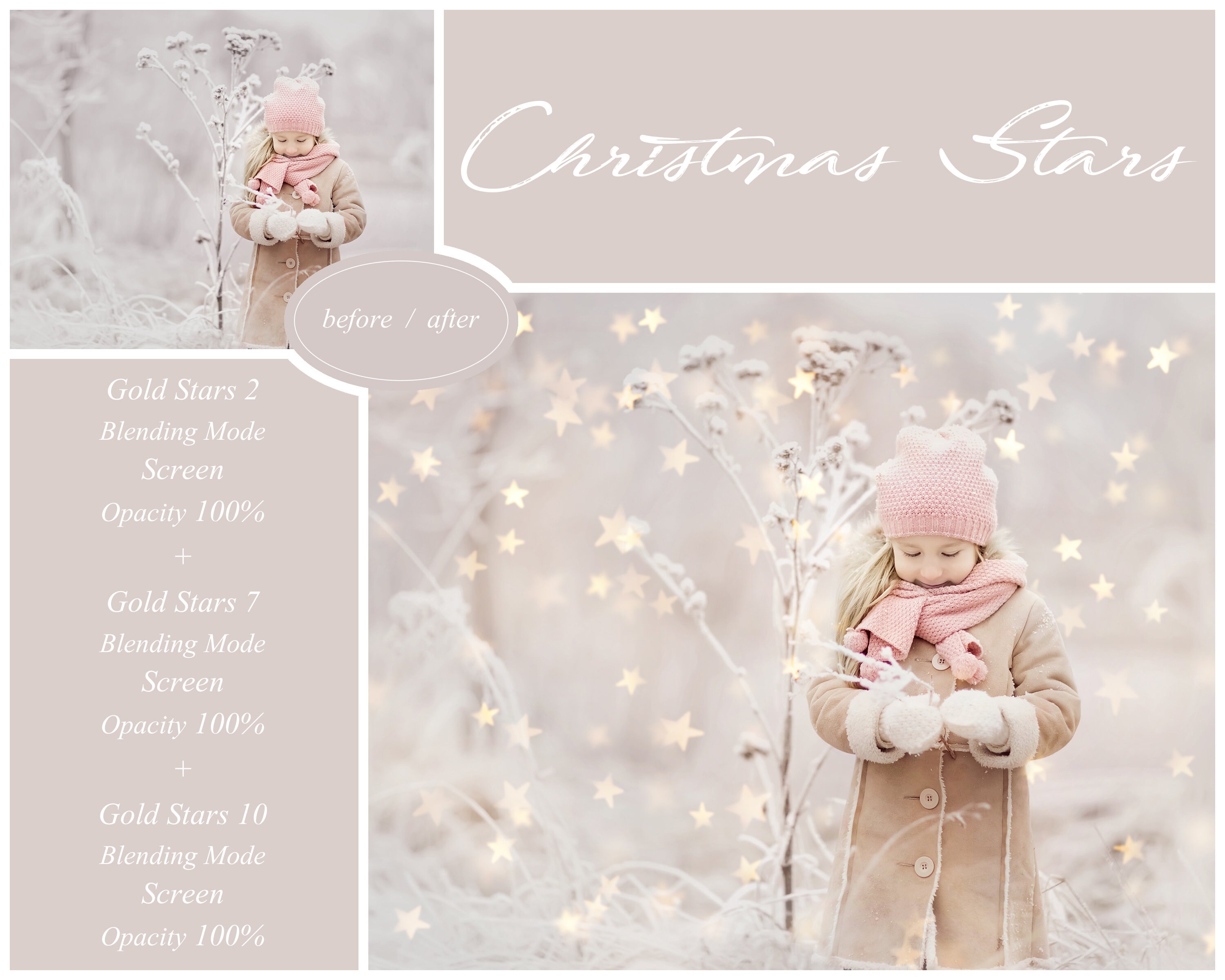 Gold Stars Overlays Christmas Bokeh Overlay Christmas | Etsy