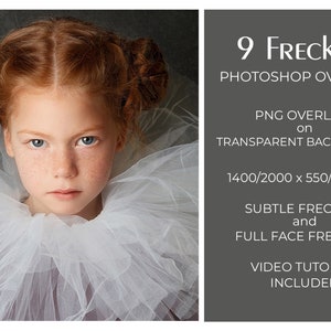 Freckles Overlays PNG on Transparent Background Portrait Photoshop ...