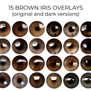 Brown Eyes Iris Overlays - Eye Lenses PNG Clipart - Eye Color Overlay ...