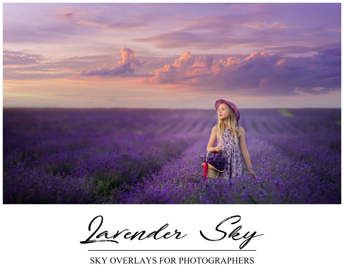 Purple Sky Overlays - Photoshop Overlay - Lavender Sky - Photography ...