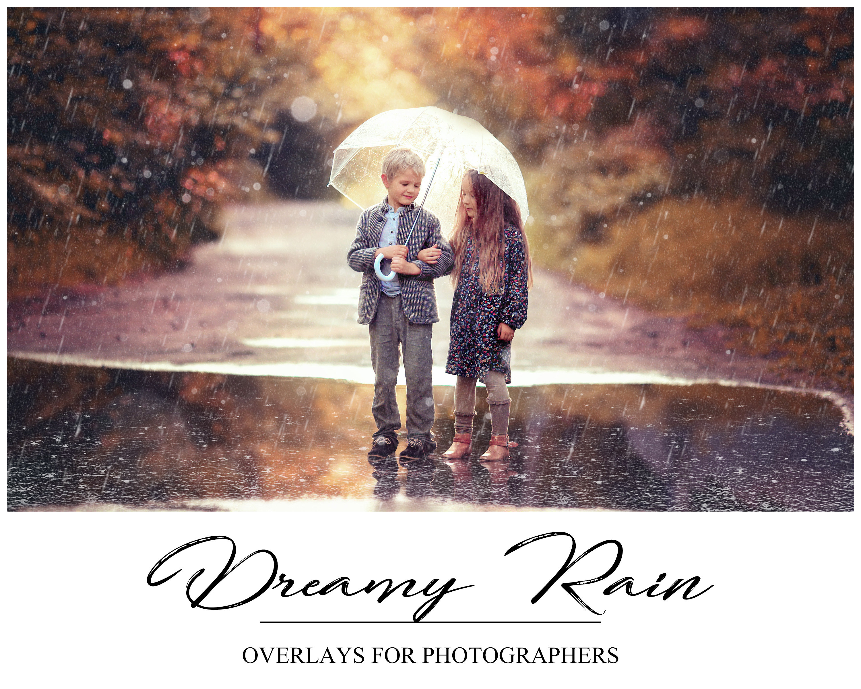 Dreamy Rain Overlays Autumn Overlay Rain Background Rain | Etsy