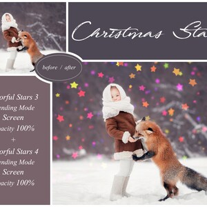 Christmas Stars Overlays Christmas Overlay Stars Bokeh | Etsy