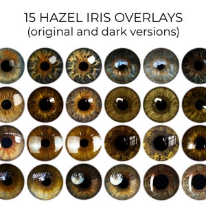 Hazel Eyes Iris Overlays - Brown Eye Lenses PNG Clipart - Eye Color ...