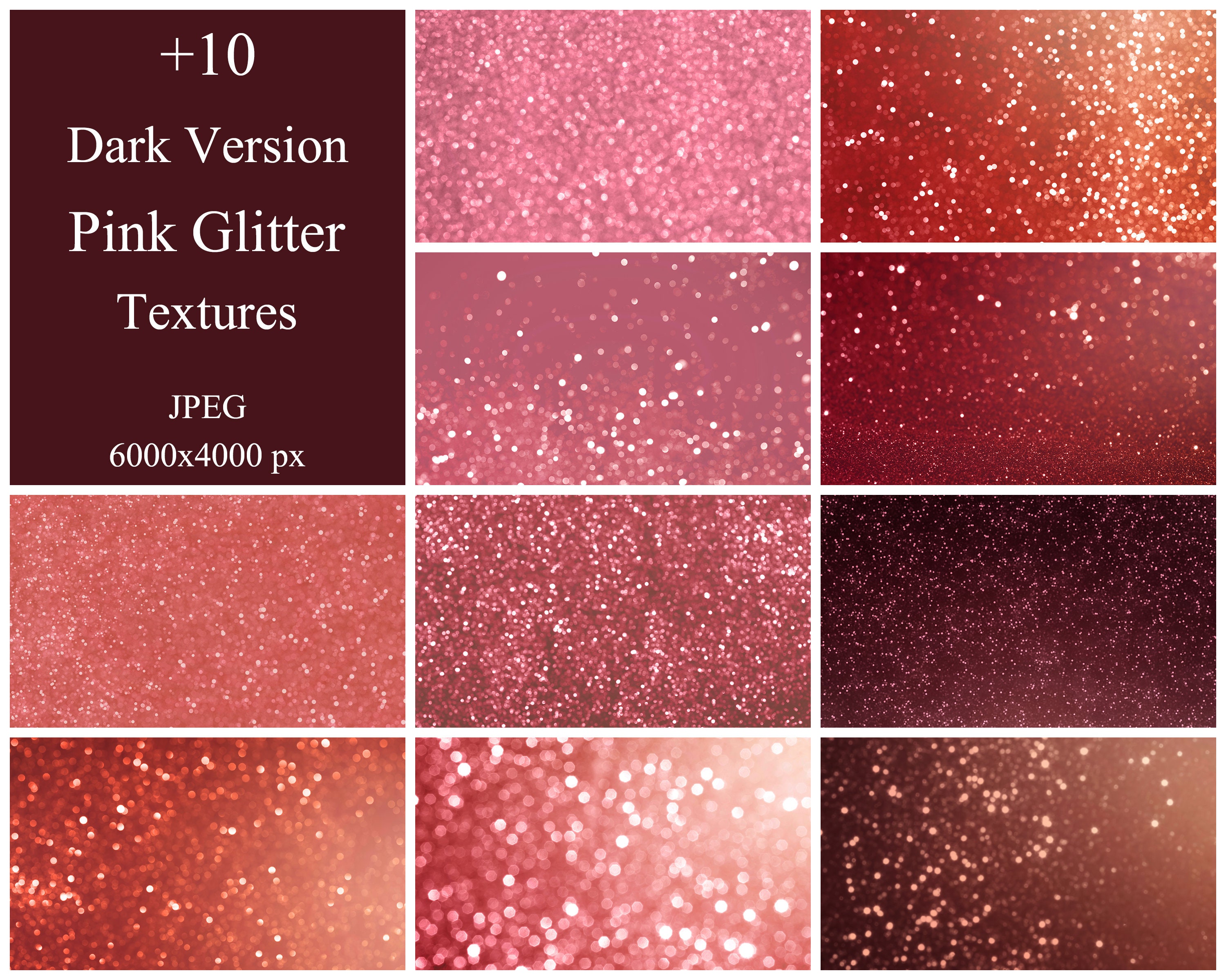 Pink Glitter Textures PS Textures Glitter Photoshop | Etsy