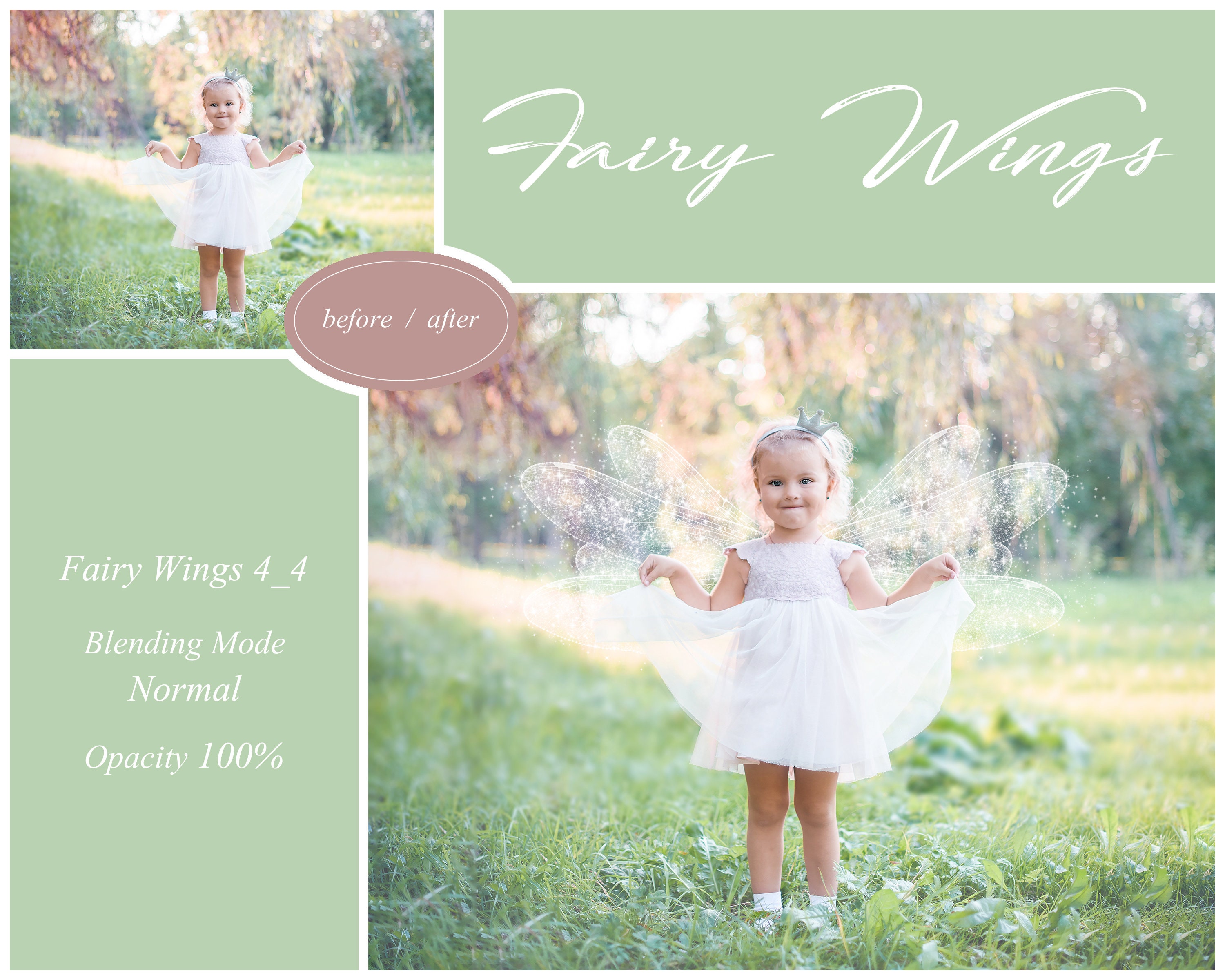 Fairy Wings Overlays Photoshop Overlays Fairy Overlay | Etsy Australia