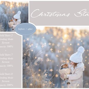 Gold Stars Overlays - Christmas Bokeh Overlay - Christmas Overlay ...