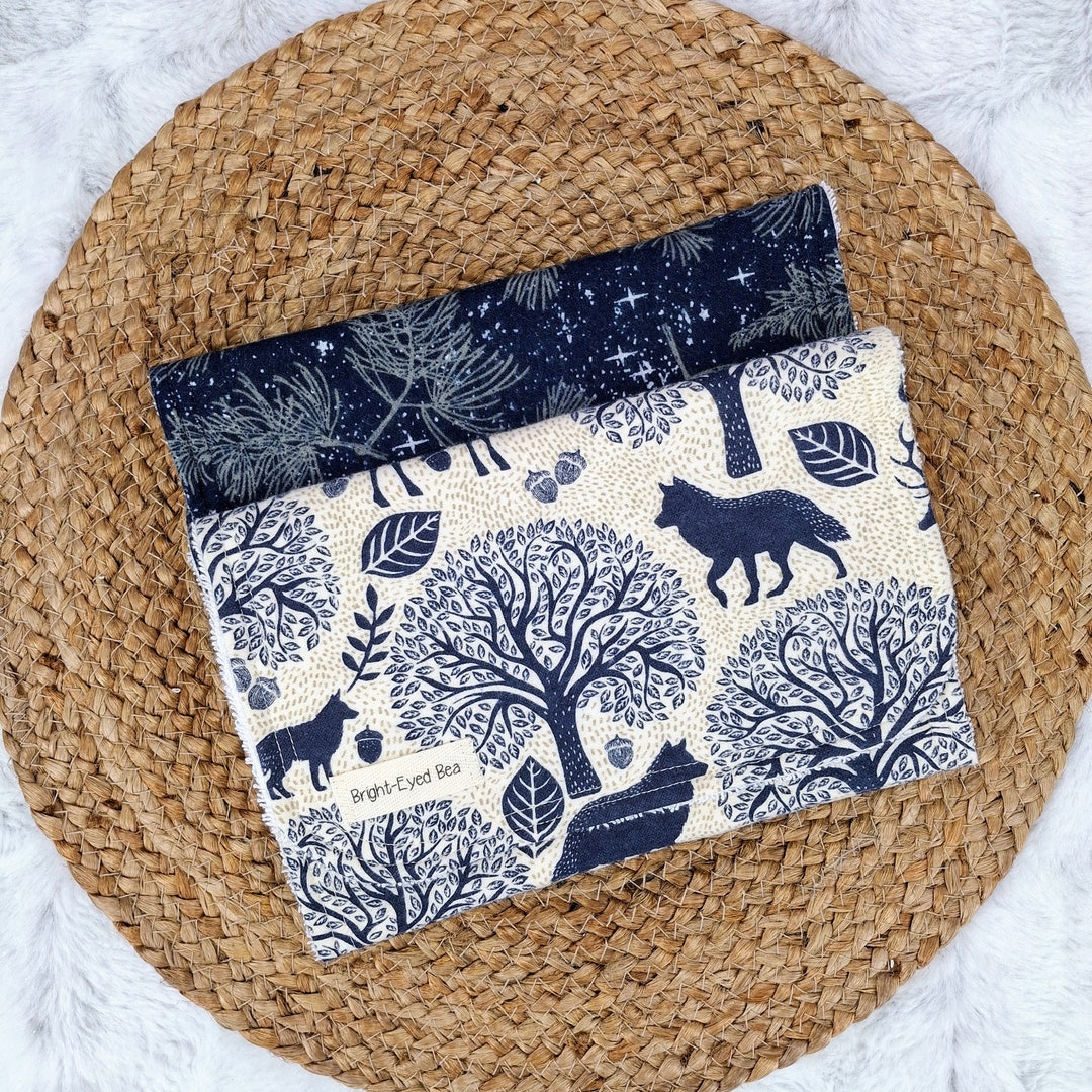 Woodland Fox Burp Cloth, Absorbent Flannel Terry, Baby Boy Gift - Etsy