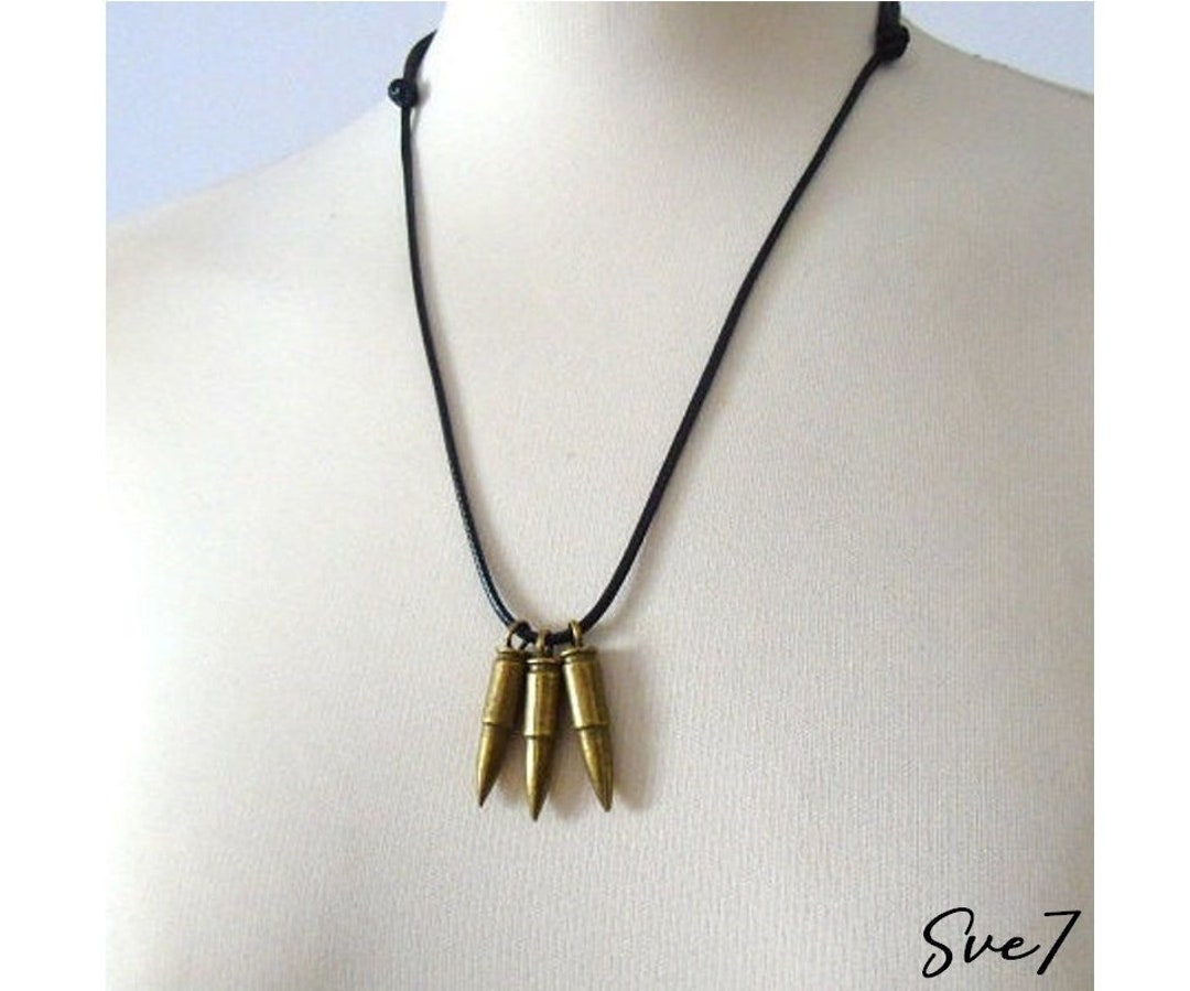 Three Bullet Necklace, Bullet Necklace, Bullet Jewelry, Chloe Price ...