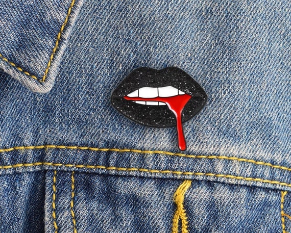 Lip Pin Kiss Lips Pin Pin Jacket Pin Backpack Pin Lips - Etsy