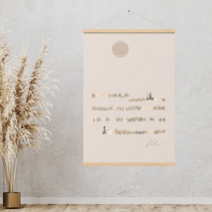 Ruth and Boaz Poster With Wood Hangers Ruth Gleaning Where You Go I ...