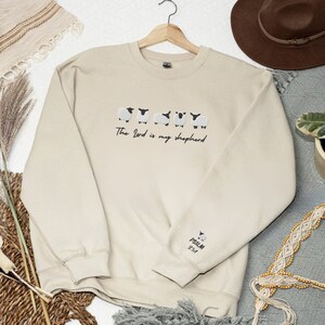 Lost Sheep Embroidered Sweatshirt, Jesus Leaves the 99, the Lord is My ...