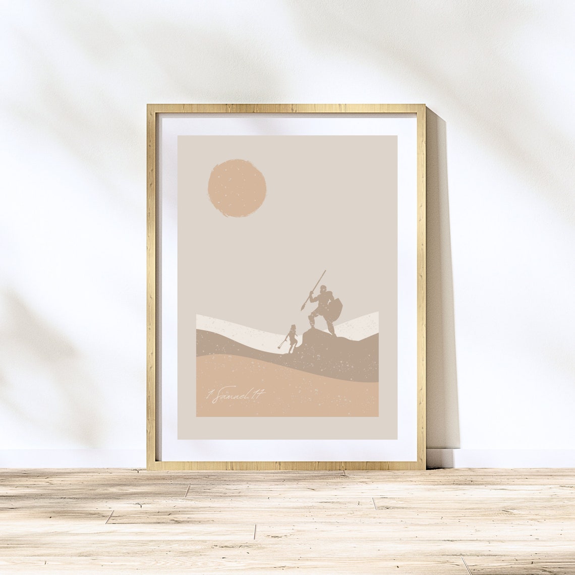 David and Goliath Bible Art Bible Story Modern Bible Verse - Etsy