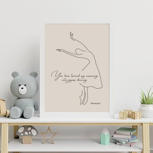 You Turned Mourning to Dancing Christian Digital Art Prints Bible Line ...