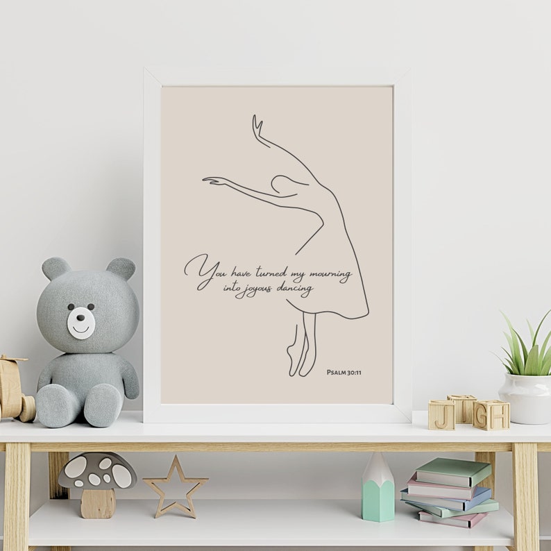 You Turned Mourning to Dancing Christian Digital Art Prints Bible Line ...
