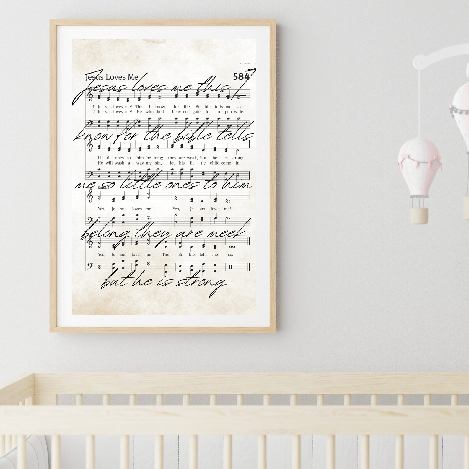 Jesus Loves Me Printable Vintage Hymn Sheet Music Print Instant ...