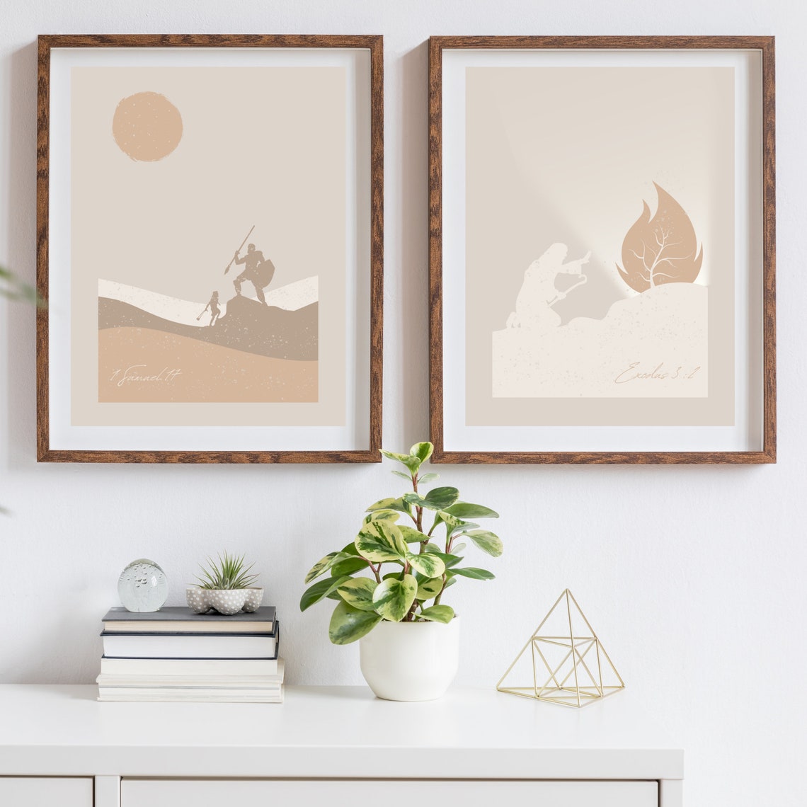 David and Goliath Bible Art Bible Story Modern Bible Verse - Etsy