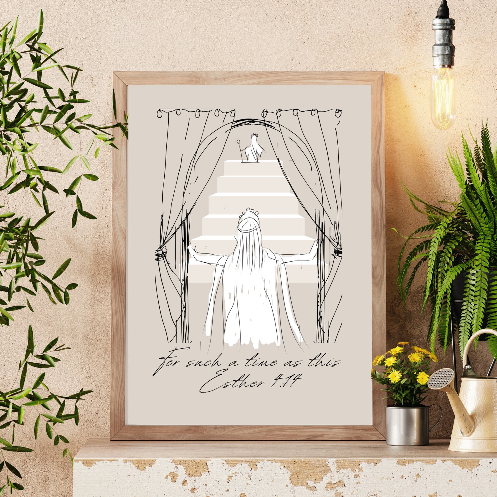 Esther for Such a Time as This Digital Print Wall Art Jews Persia ...