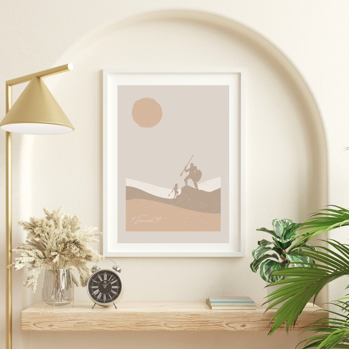 David and Goliath Bible Art Bible Story Modern Bible Verse - Etsy