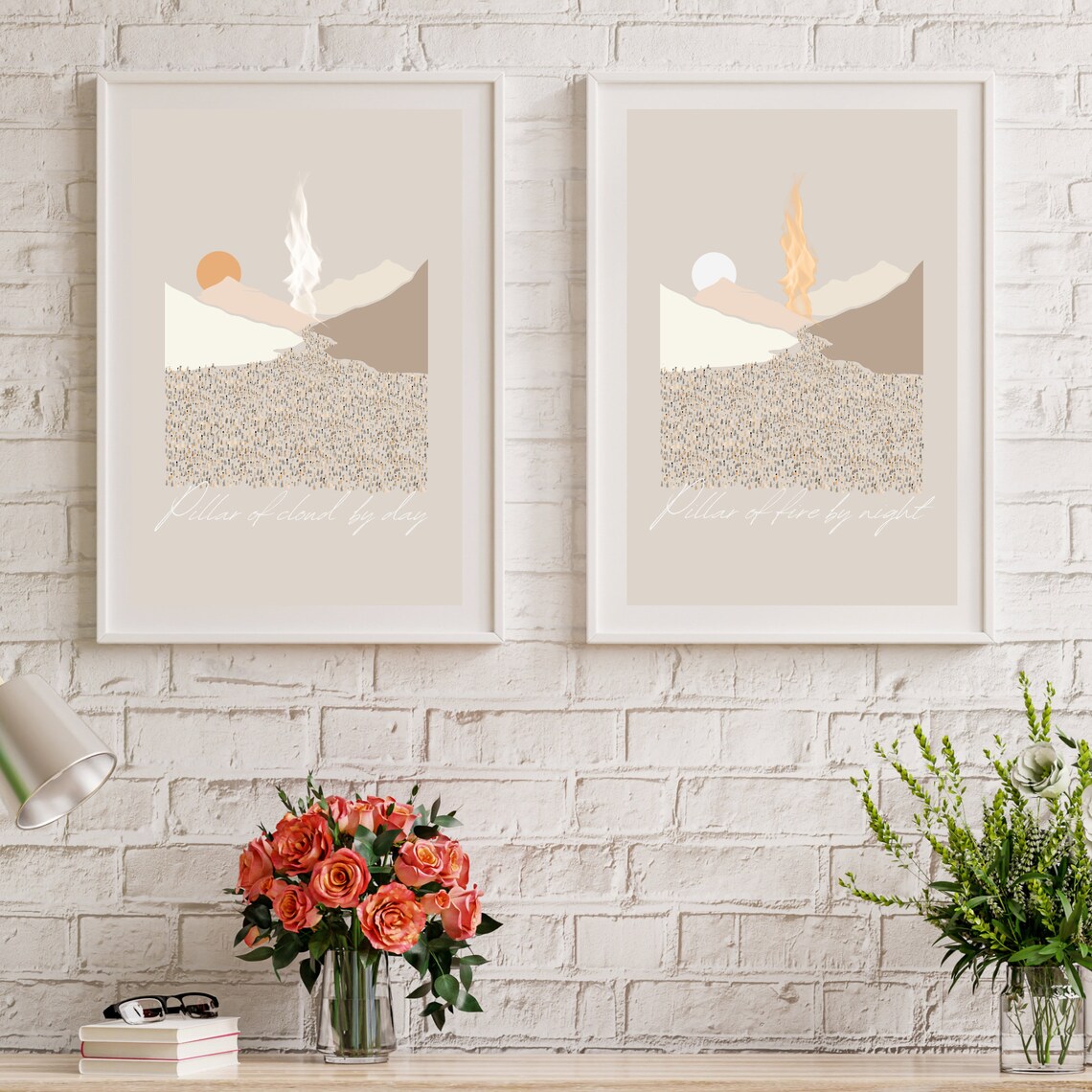 Pillar of Clouds and Fire Moses Exodus Digital Print Christian Bible ...